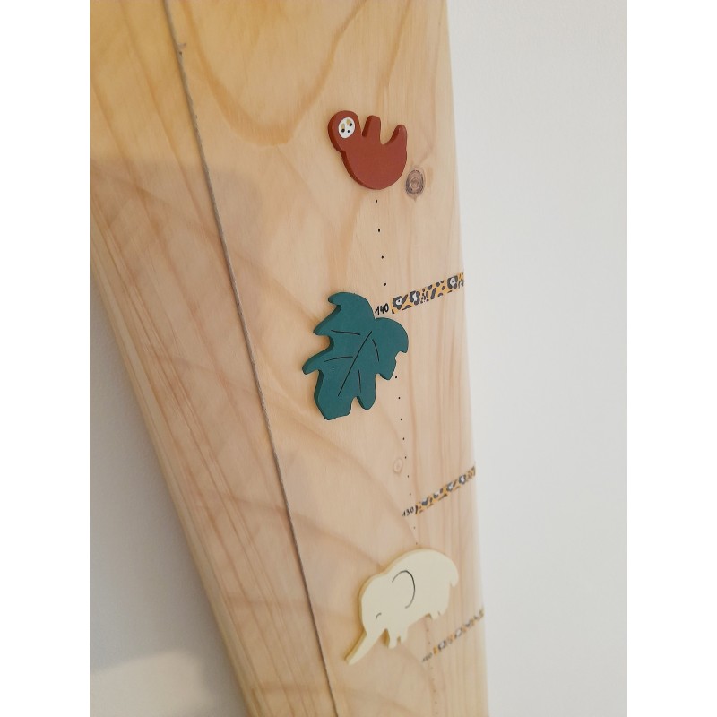 Toise en bois - thème jungle