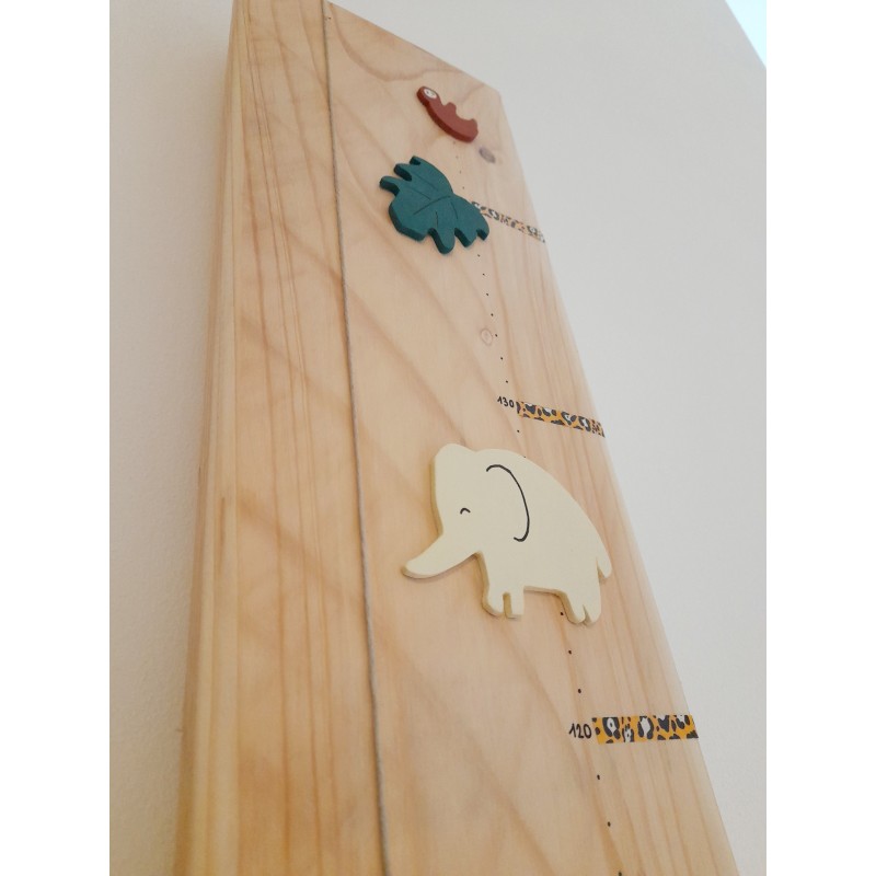 Toise en bois - thème jungle